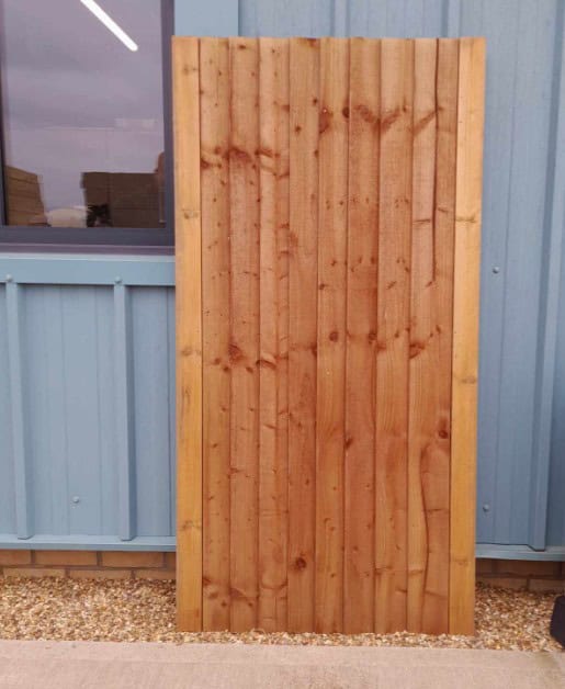 Feather Edge Gate 1.20w x 1.75h (Brown) | Fen Farm Supplies